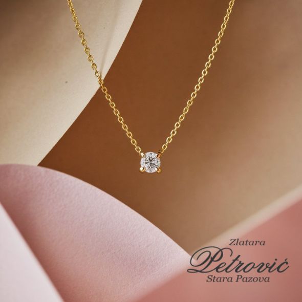 Ženske ogrlice od belog i žutog zlata sa privescima - Zlatara Petrović